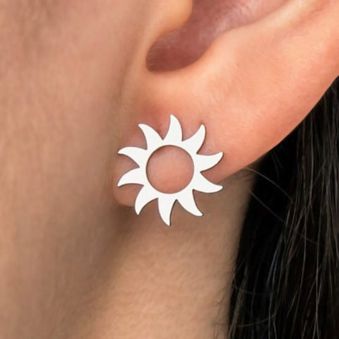 2024 Total Solar Eclipse Stud Earrings